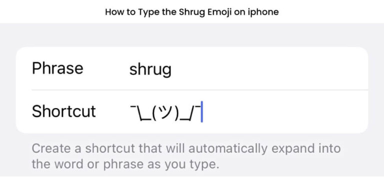How to Type the Shrug Emoji ¯\_(ツ)_/¯ in Few Seconds