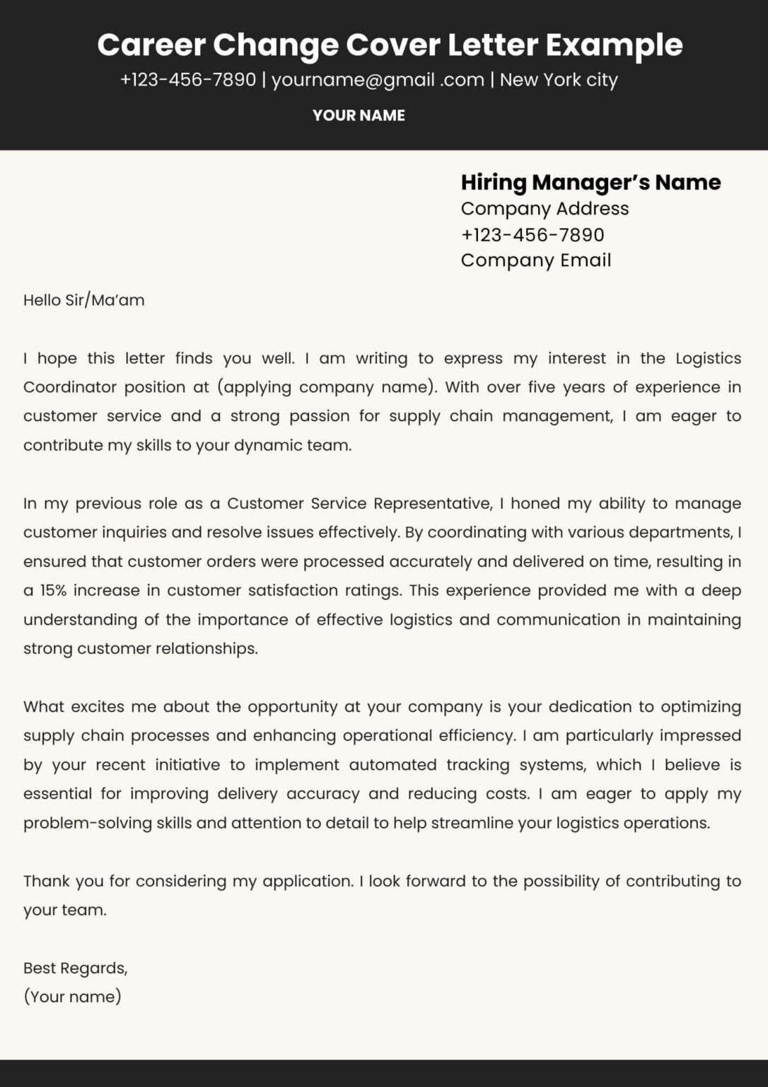 20+ Best Cover Letter Examples in 2025 (Templates + Samples)