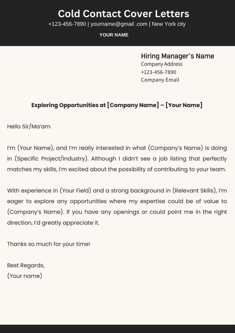20+ Best Cover Letter Examples in 2025 (Templates + Samples)